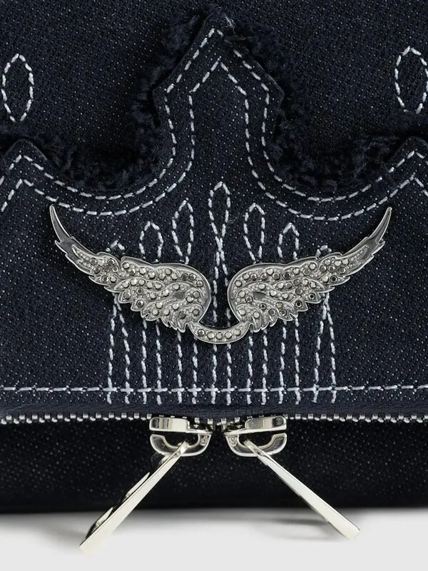 Zadig&Voltaire Rock Denim Clutch