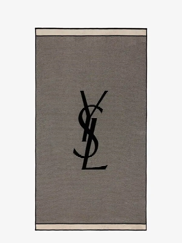 Saint Laurent Certified Cotton Striped Beach Towel - Multicolor