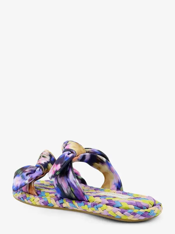 Zimmermann Raffia Sandals With Bow Detailing - Multicolor