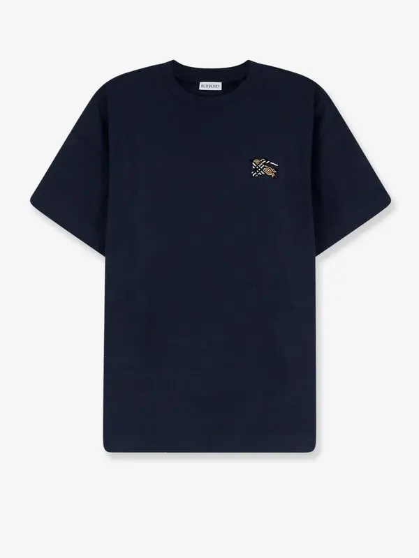 Burberry Seth Organic Cotton T-shirt - Blue