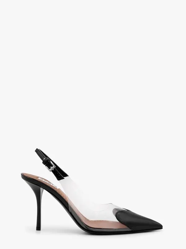 Alaïa Le Coeur Slingback Pumps In Pvc And Leather - Multicolor
