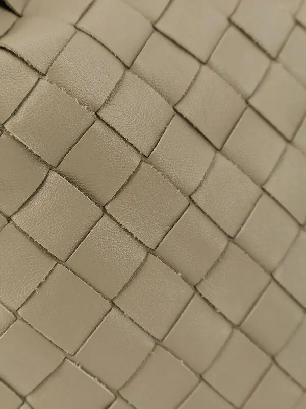 Bottega Veneta Mini Hop Leather Crossbody Bag With Intrecciato Pattern - Multicolor