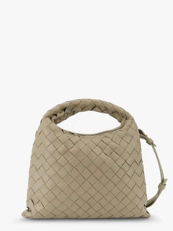 Bottega Veneta Mini Hop Leather Crossbody Bag With Intrecciato Pattern - Multicolor