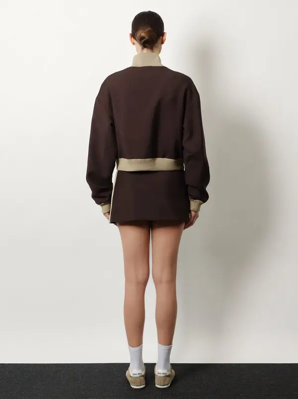Miu Miu Mohair And Virgin Wool Cropped Jacket - Multicolor