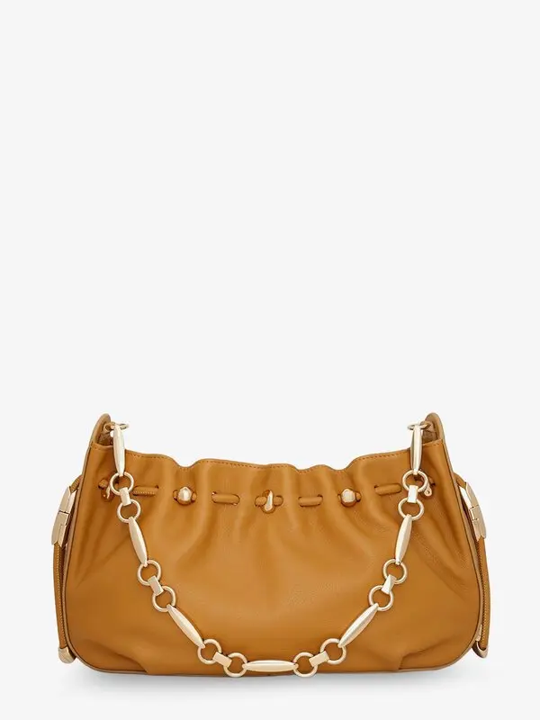 Zimmermann Halcyon Leather Clutch With Drawstring And Chain Strap - Multicolor
