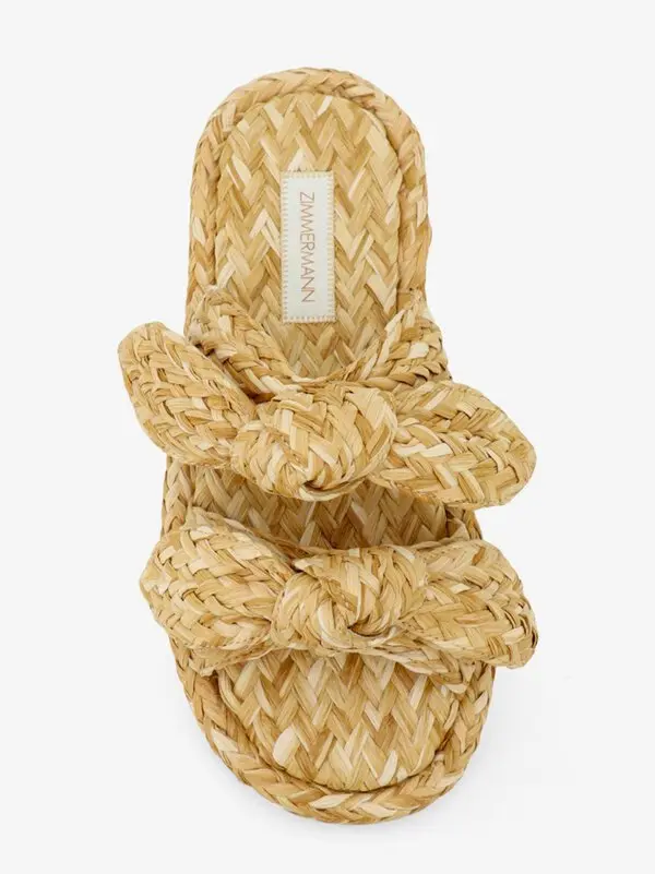 Zimmermann Carousel Raffia Sandals