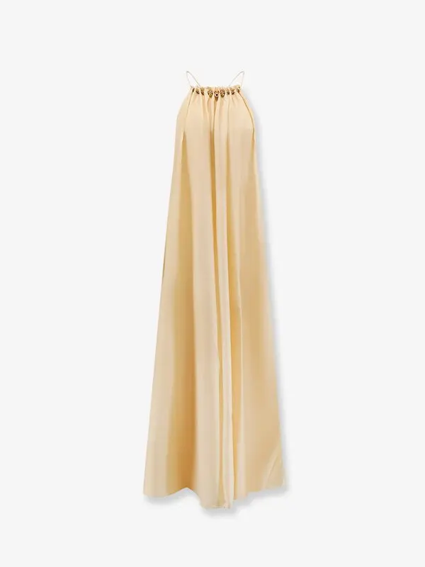 Zimmermann Aster Silk Long Dress - Cream