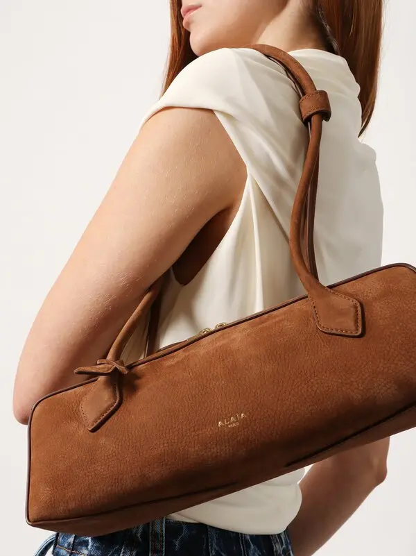 Alaïa Teckel Medium Suede Shoulder Bag - Multicolor