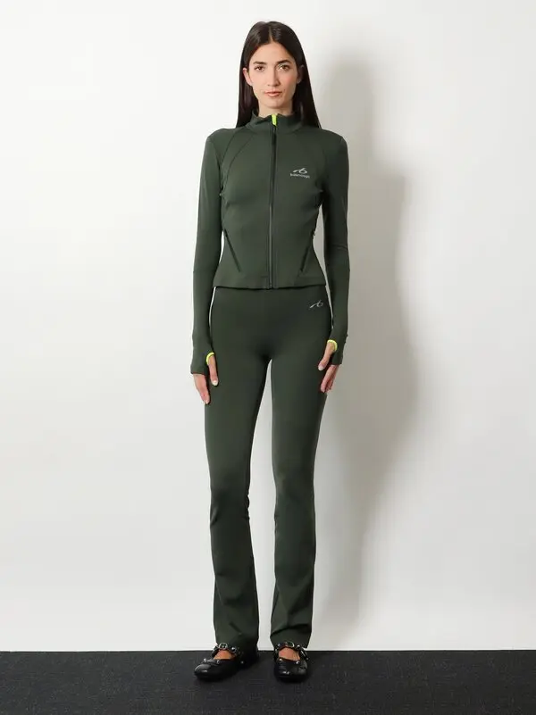 Balenciaga Fitted Zip-up Sweatshirt With Cut-out Detail - Multicolor
