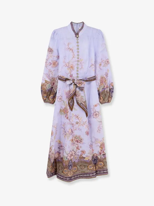 Zimmermann Luna Button Linen Dress