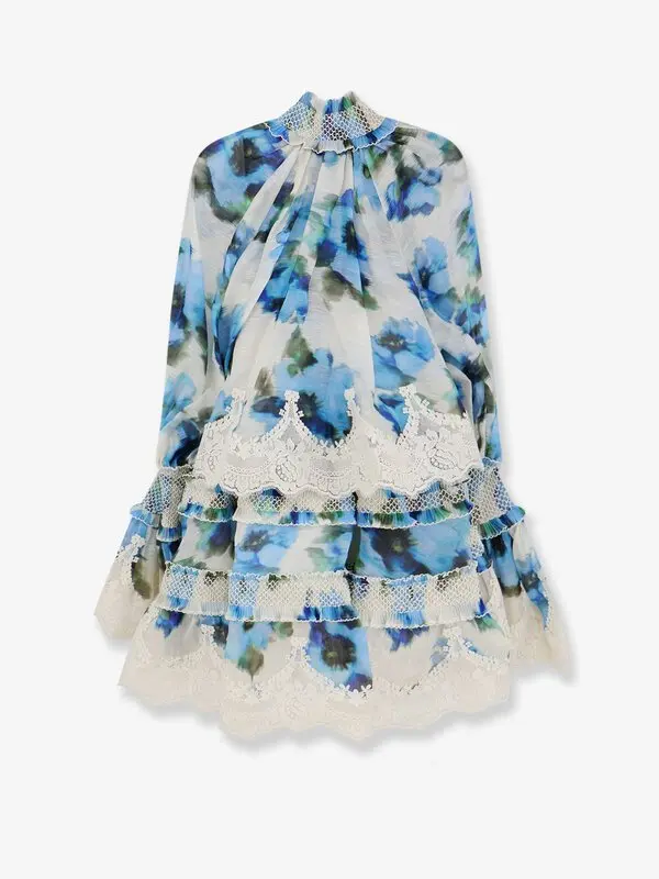 Zimmermann Alchemy Shirred Mini Dress