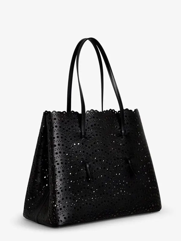 Alaïa Mina 37 Leather Shoulder Bag With Vienne Motif - Multicolor