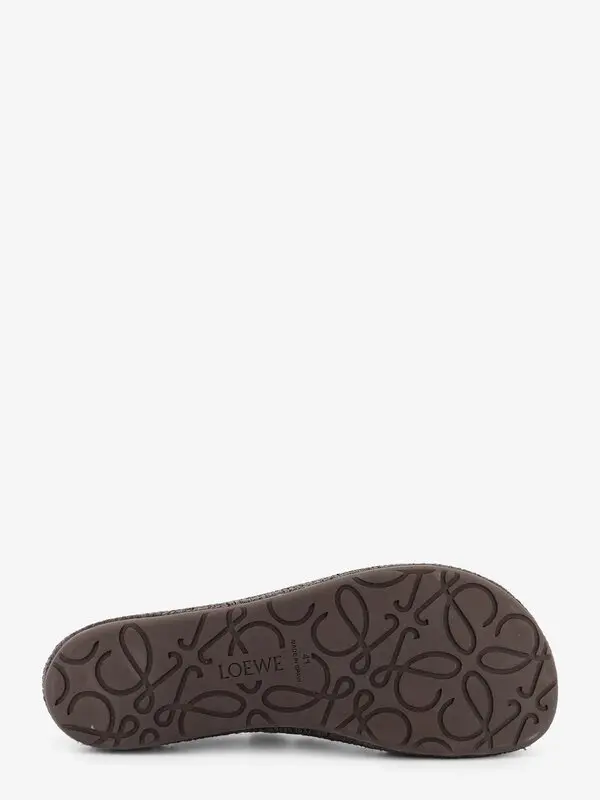 Loewe Rio Suede And Raffia Loafers