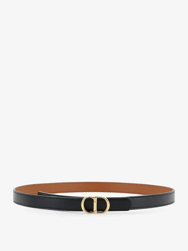 Dior Cd Icon Leather Belt - Multicolor