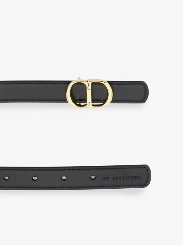 Dior Cd Icon Leather Belt - Multicolor