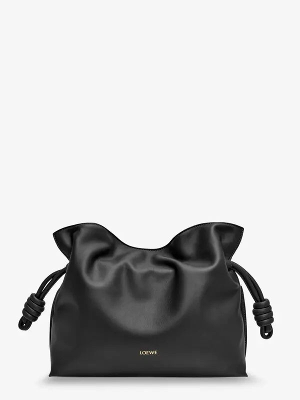 Loewe Flamenco Leather Clutch Bag - Black