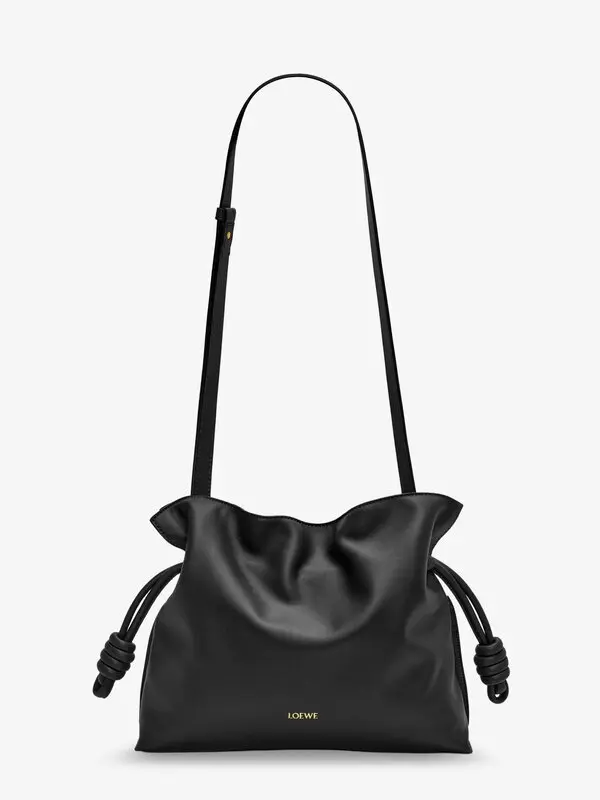 Loewe Flamenco Leather Clutch Bag - Black