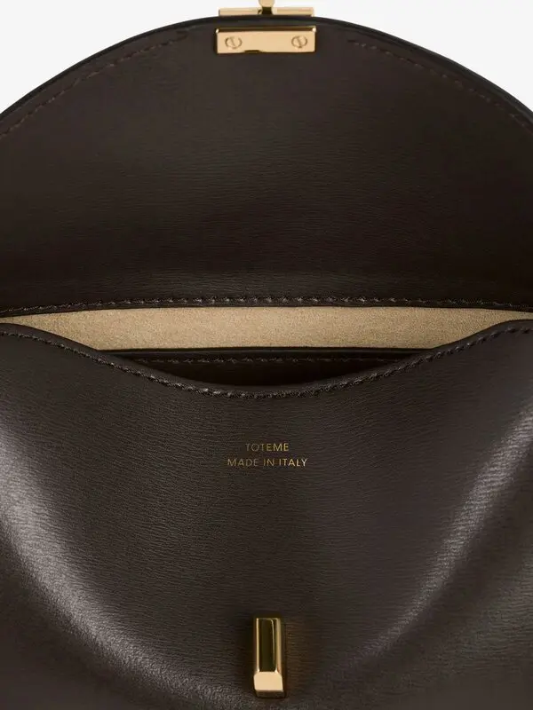 TOTEME Mini T-lock Leather Clutch