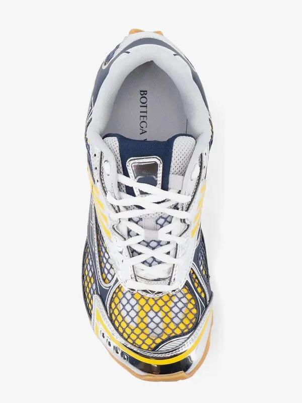 Bottega Veneta Orbit Mesh And Leather Sneakers - Multicolor