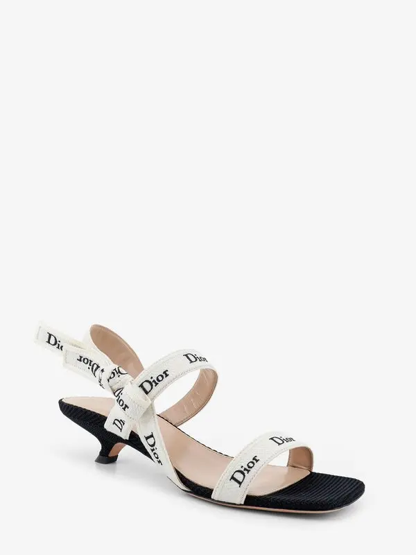 Dior J'adior Embroidered Canvas Sandals