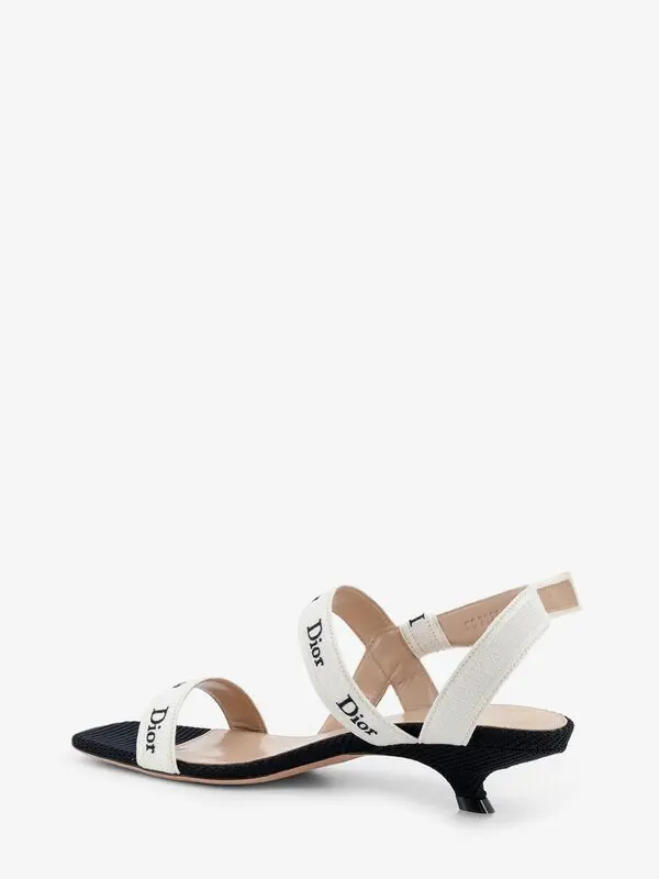 Dior J'adior Embroidered Canvas Sandals