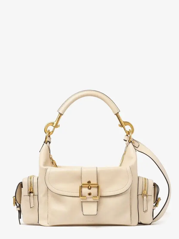 Chloé Medium Double Carry Leather Shoulder Bag - Multicolor