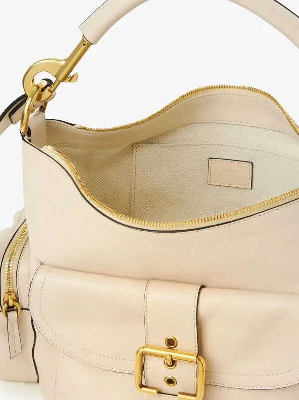 Chloé Medium Double Carry Leather Shoulder Bag - Multicolor