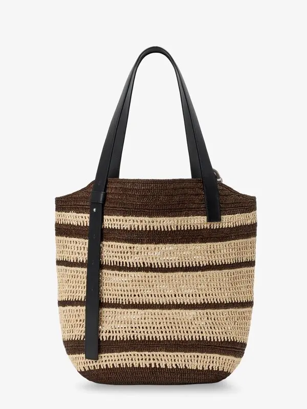 Loewe Striped Raffia Shopping Bag - Multicolor