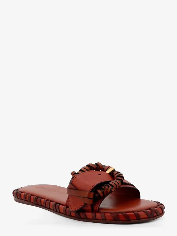 Zimmermann Alchemy Leather Sandals With Woven Details - Multicolor