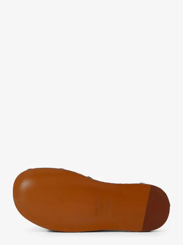 Zimmermann Alchemy Leather Sandals With Woven Details - Multicolor