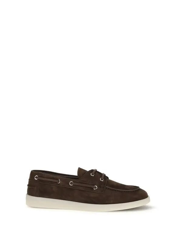 Prada Suede Boat Loafers