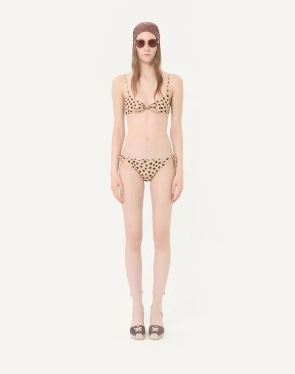Valentino Garavani Lycra Swimsuit In Plus De Pois Dalmata Polka Dot