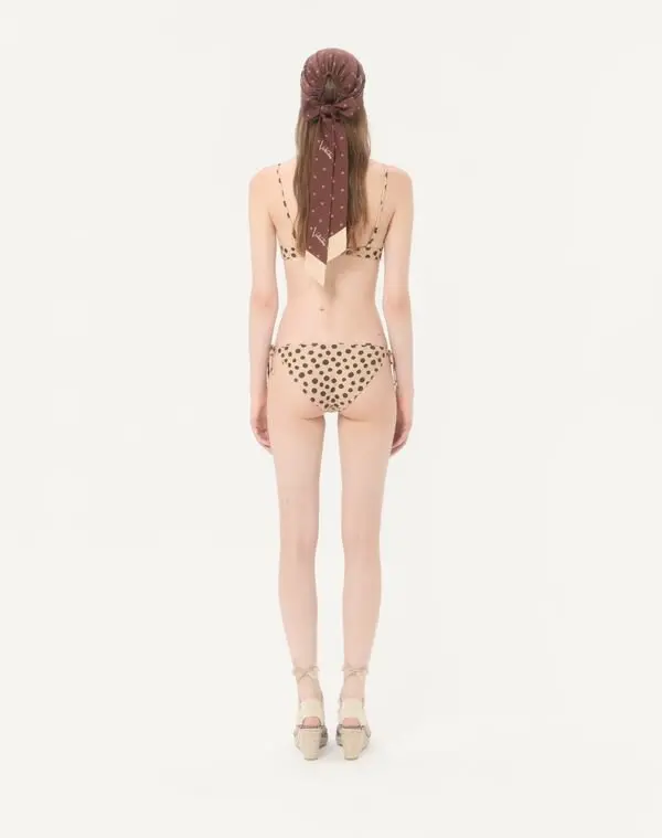 Valentino Garavani Lycra Swimsuit In Plus De Pois Dalmata Polka Dot