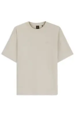 BOSS Relaxed-fit T-shirt In Ribbed Cotton
