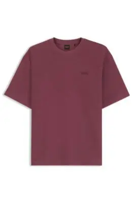 BOSS Relaxed-fit T-shirt In Ribbed Cotton