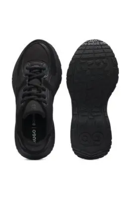 Hugo Canvas And Leather Sneakers