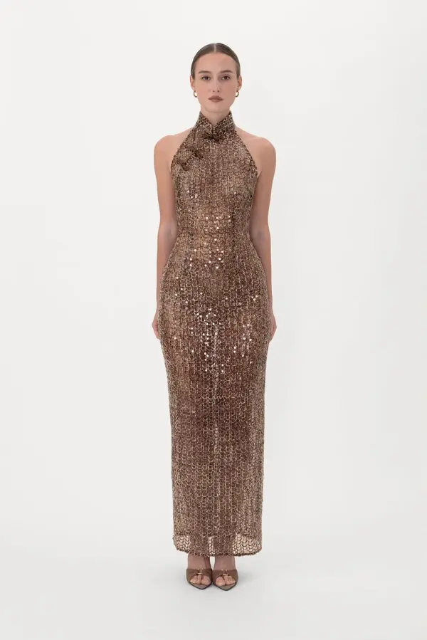 SAU LEE Gracie Sequin Dress