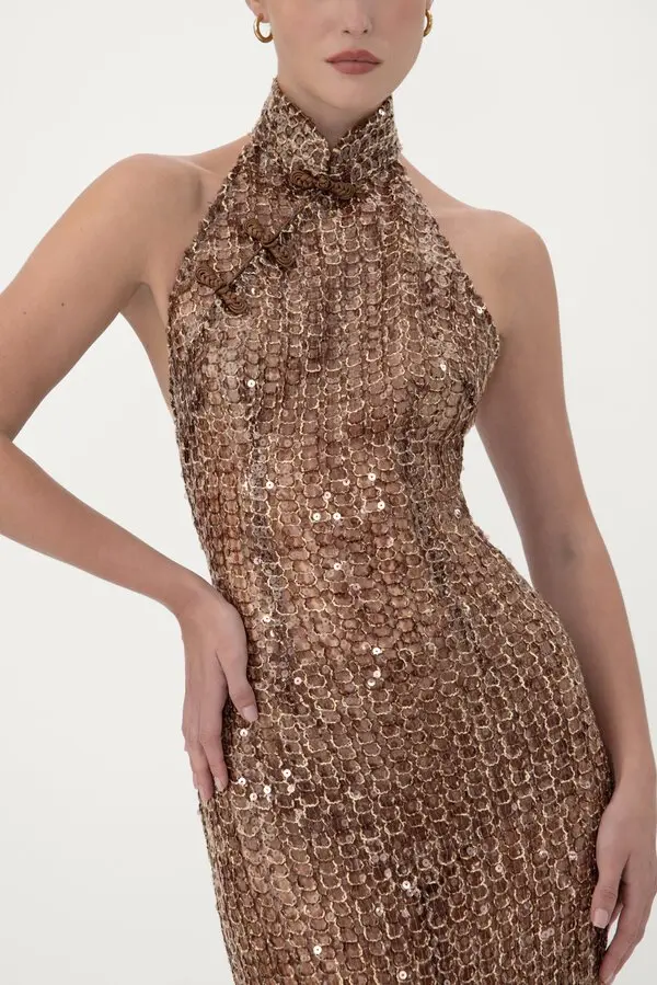 SAU LEE Gracie Sequin Dress