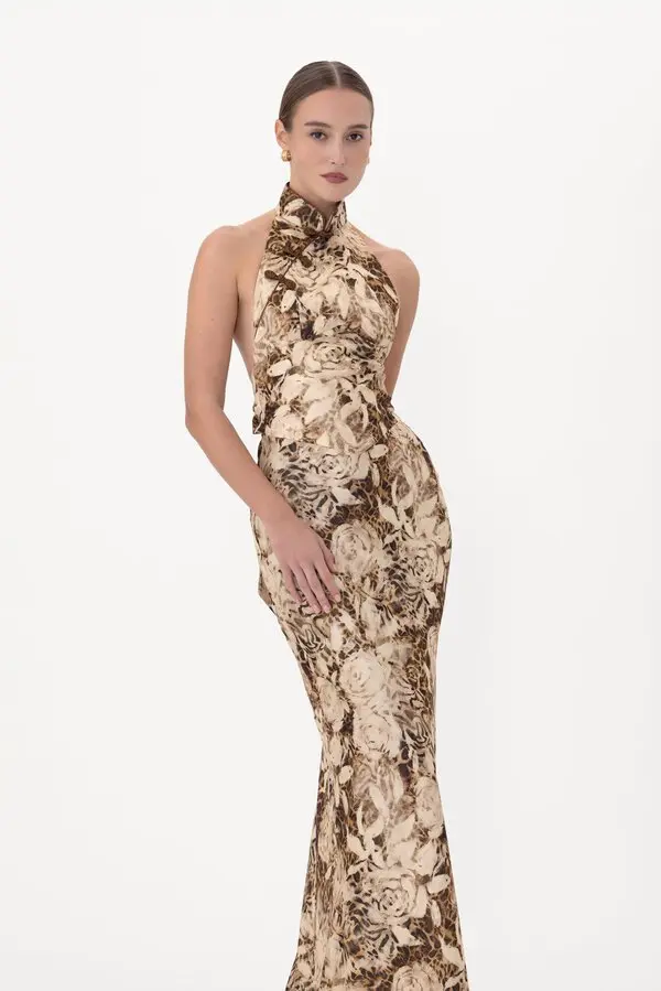 SAU LEE Nikita Satin Dress