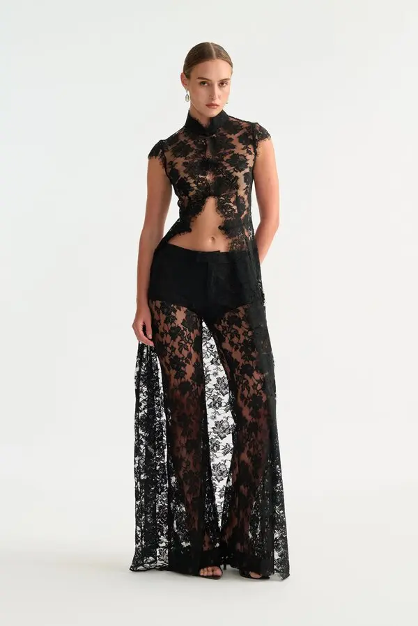 SAU LEE Saphina Lace Top