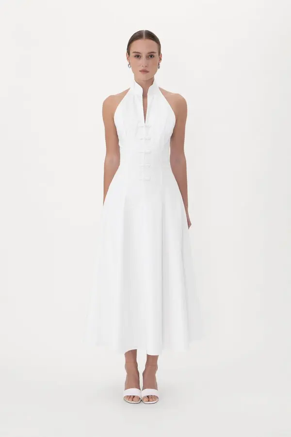 SAU LEE Marilyn Dress - White