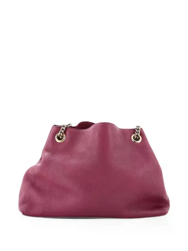 Gucci Soho Chain Strap Leather Medium Shoulder Bag - Pink