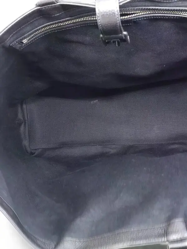 Gucci Web Buckle Top Handle Tote Leather Xl Satchel