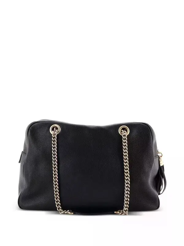 Gucci Soho Chain Zip Shoulder Bag - Black