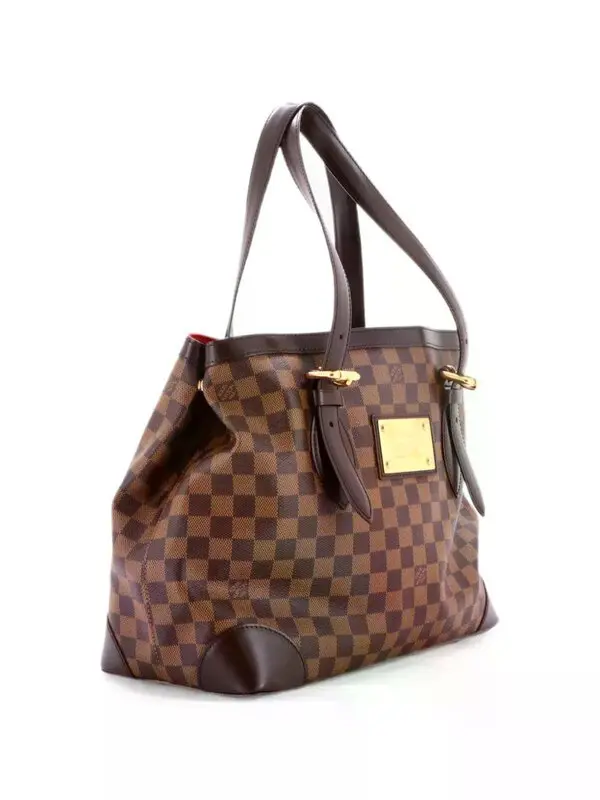 LOUIS VUITTON Damier Hampstead Mm Tote Bag - Brown