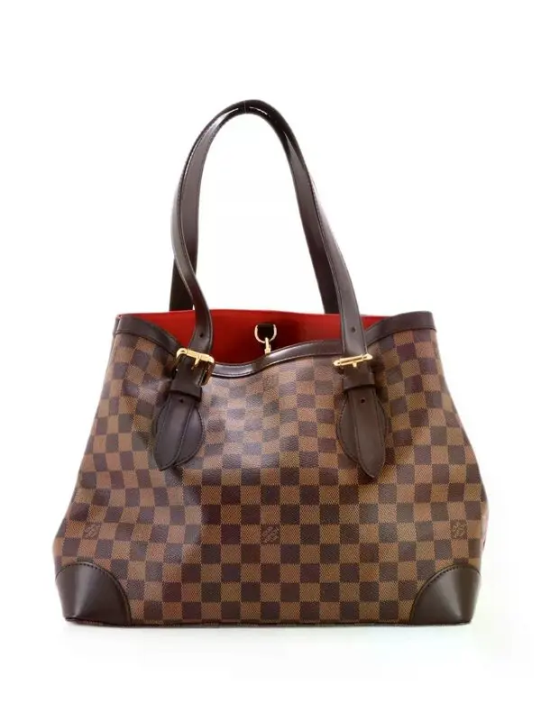 LOUIS VUITTON Damier Hampstead Mm Tote Bag - Brown