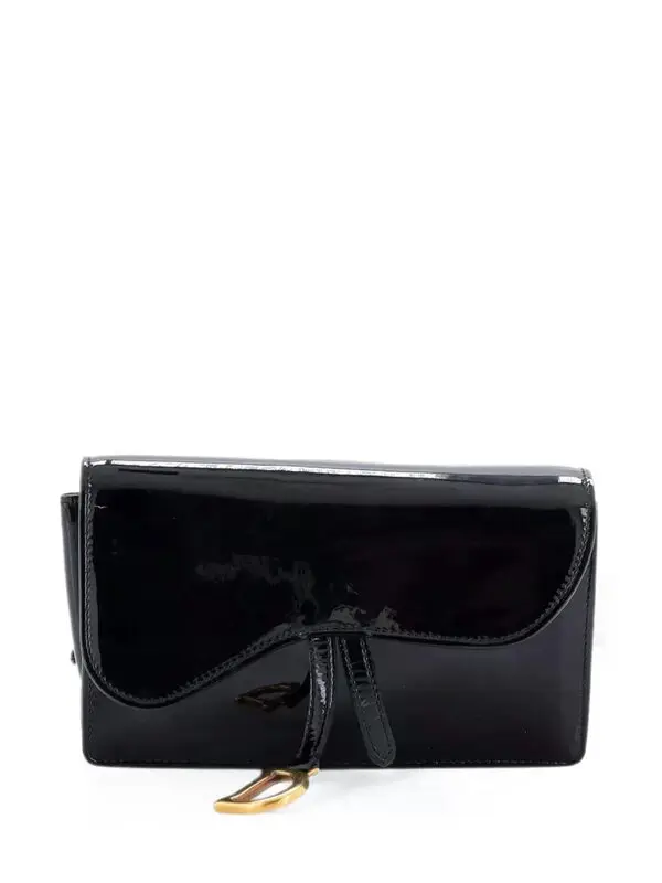 Dior Saddle Rectangular Patent Belt Bag