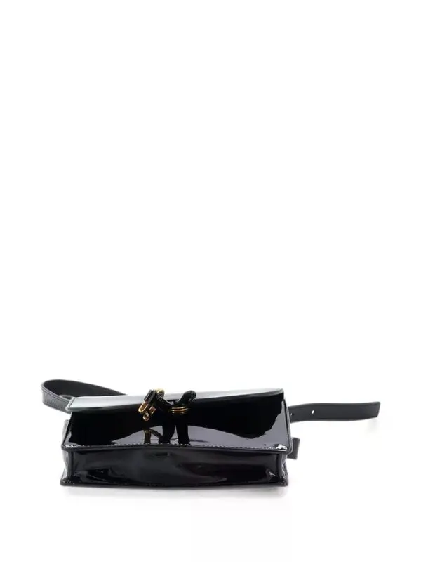 Dior Saddle Rectangular Patent Belt Bag
