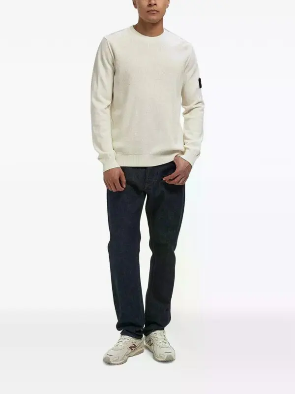 Stone Island Logo-patch Crew-neck Sweater