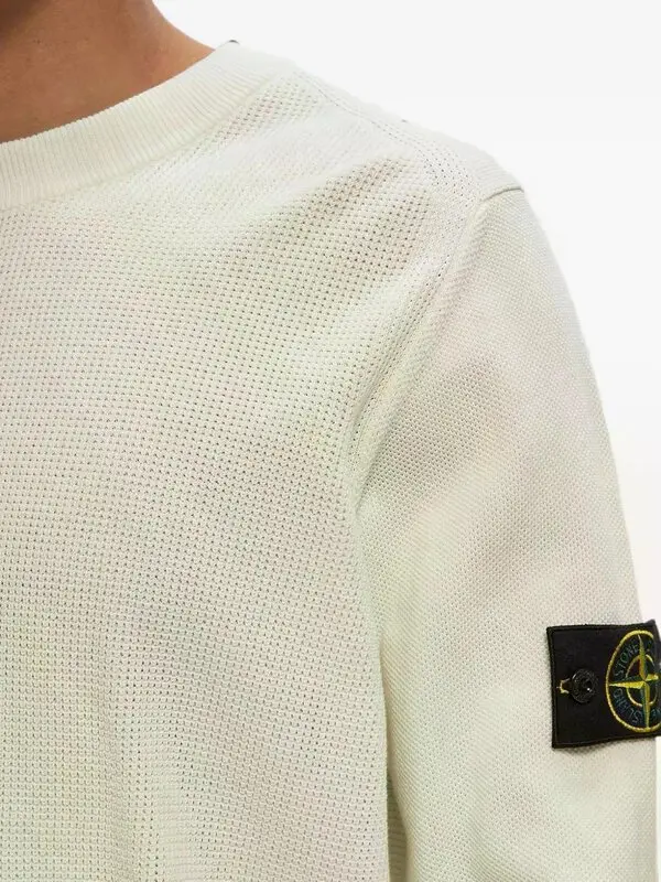 Stone Island Logo-patch Crew-neck Sweater